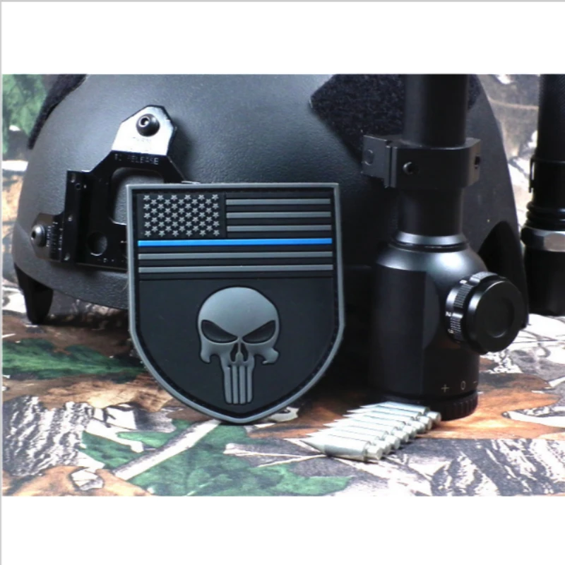 Multicam The thin blue line Devgru SealTeam Punisher american flag ...