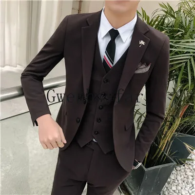 Buy Men Suits Black Formal Fashion Wedding Groom Party Wear Slim Online In India Ropa Elegante ...