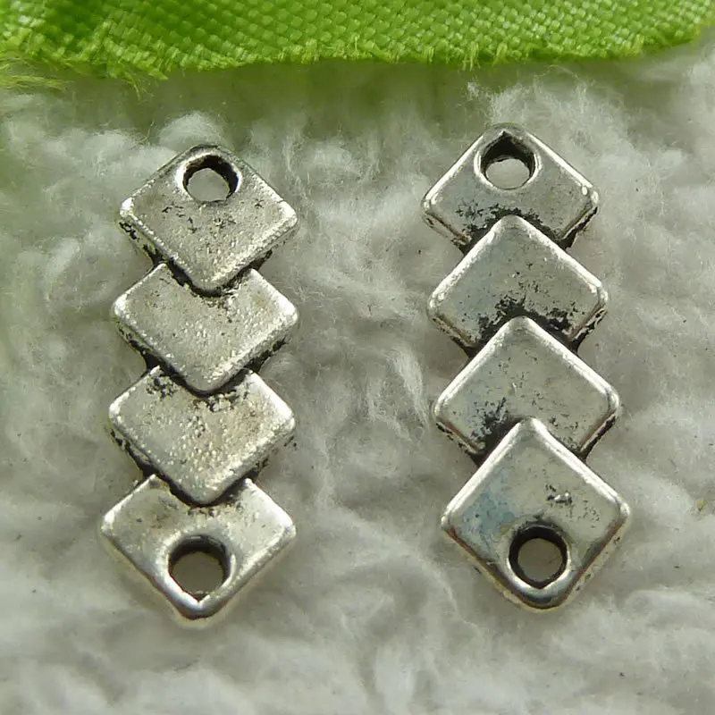 480 pieces antique silver nice connectors 18x7mm #3802|silver ...