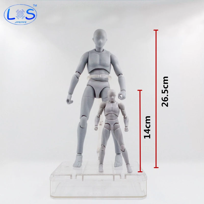 26.5cm Archetype He She Ferrite Figma Movable BODY KUN BODY CHAN PVC ...