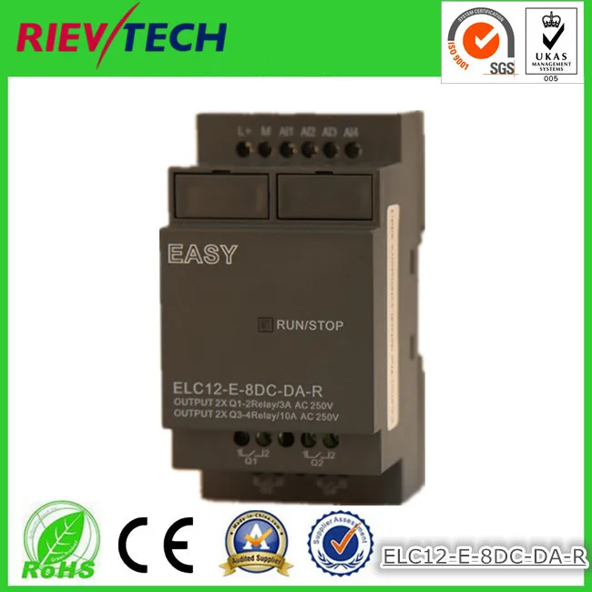 Ce And Rohs Approval Xlogic Micro Plc Standard Elc 12 Series Extensions Elc12 E 8dc Da R In
