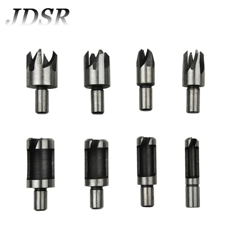 JDSR 8Pcs Wood Plug Cutter Cutting Tool Carbon Steel Cork Knife Cork ...