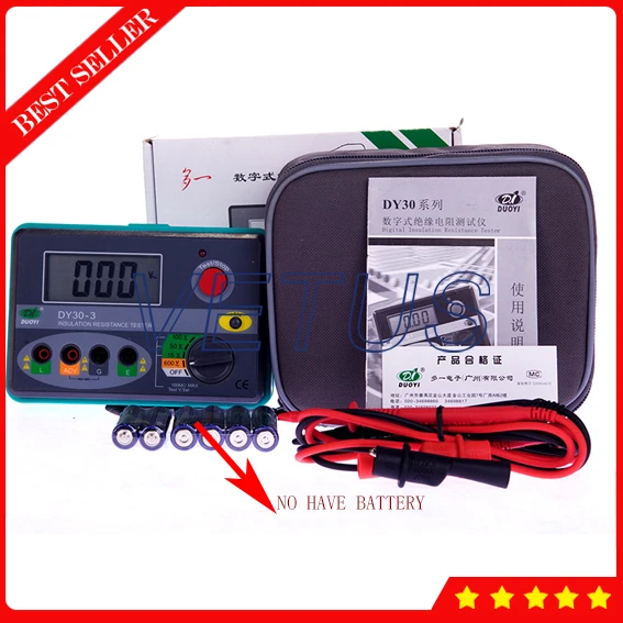 Duoyi Dy4200 Digital Insulation Resistance Tester Earth Ground Megger ...