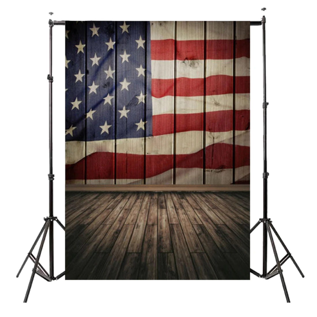 5x7FT Vinyl Photography Backdrop Photo Background, American flag wood ...