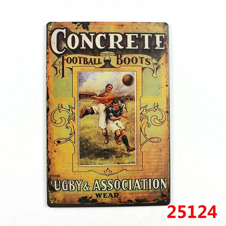 Football. metal signs vintage tin plate iron picture decor the wall for ...