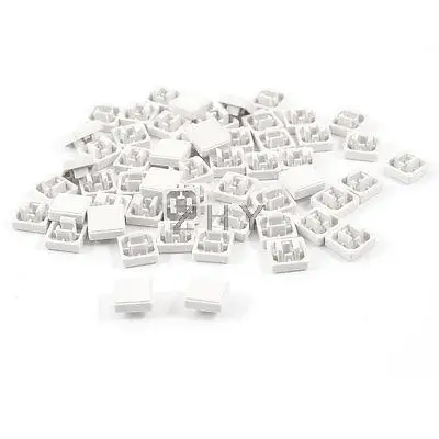 55 Pcs Square Tactile Button Caps Covers Protector White For 12mmx12 ...