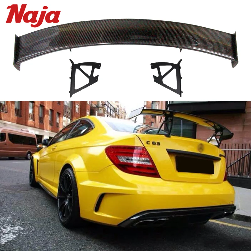 For BENZ C CLASS C63 Carbon Fiber GT Spoiler Car Styling Auto Racing ...