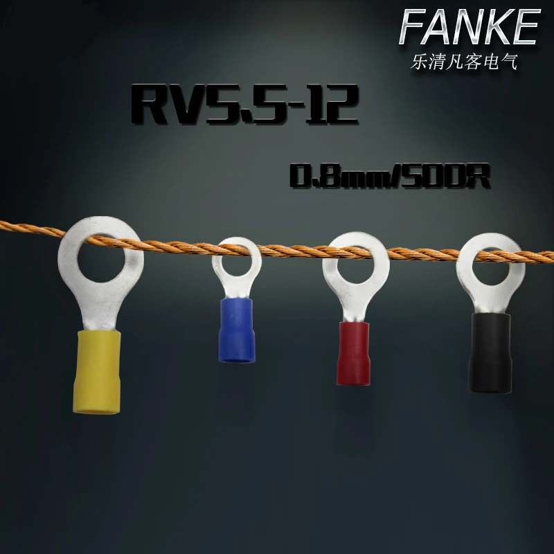 Terminales fríos circulares preaislados para AWG 12 10, terminal de ...