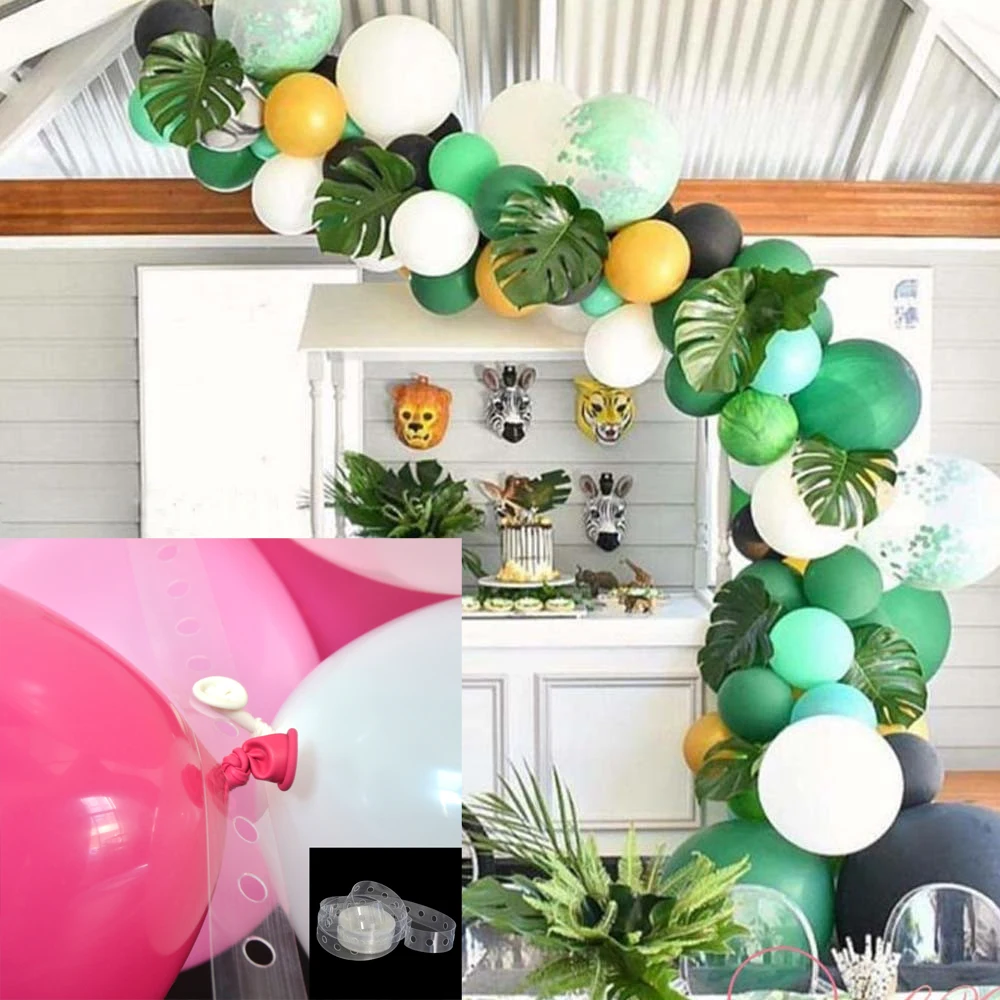 5M Plastic Balloon Chain PVC Rubber Wedding Party Birthday Balloons ...