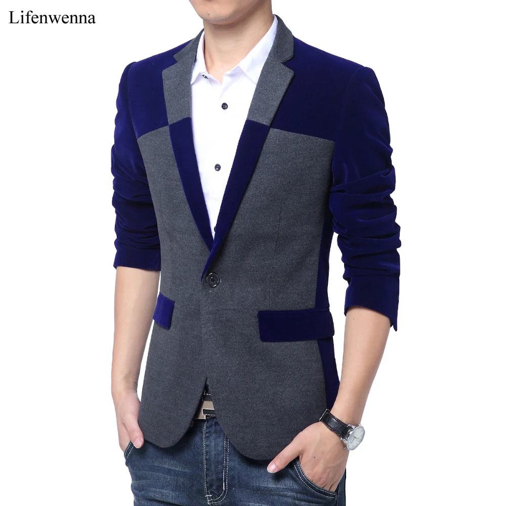 Aliexpress.com : Buy New Slim Fit Casual jacket Cashmere Men Blazer ...