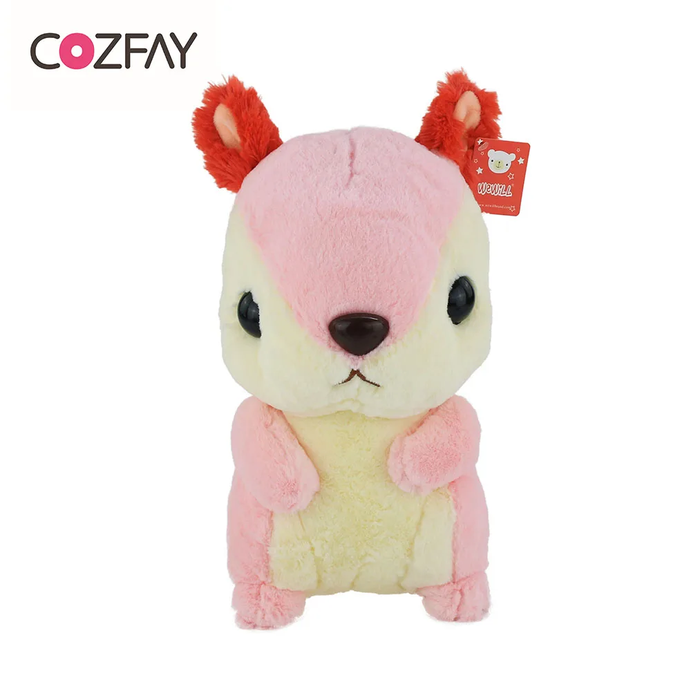Cozfay Dropshipping Creative Cute Cuddly Stuffed Squirrel 13inch Pink ...