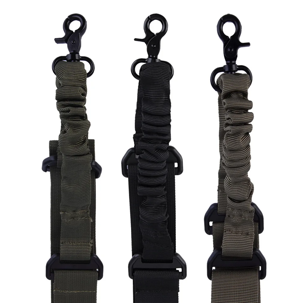 Tactical Single Point Adjustable Bungee Sling System Strap Hook Multi ...