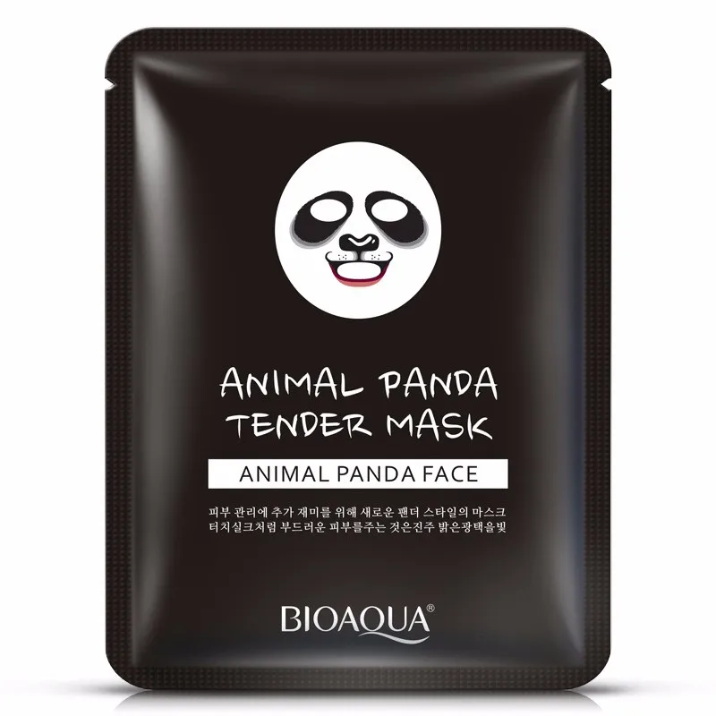 500pcsBIOAQUA Panda Animal Face Mask Winter Moisturize Facial Mask ...