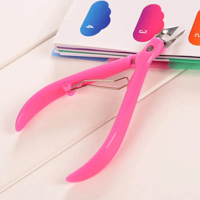 1 pcs Unha Cutícula Tesoura Manicure Pedicure Ferramentas kits Duplo ...