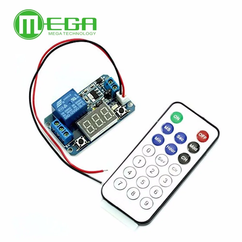 Infrared remote control 12V timer delay relay LED tube display module ...