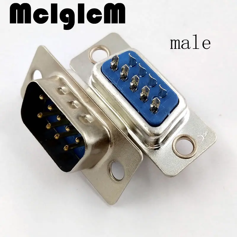 100pcs RS232 Serial Port Connector DB9 Female Socket Plug Adapter and ...