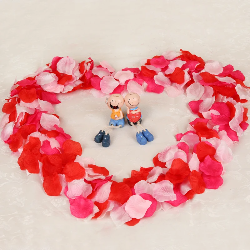 5Bags/Lot 6 Colors Silk Rose Petals Leaves Artificial Flowers Petals ...