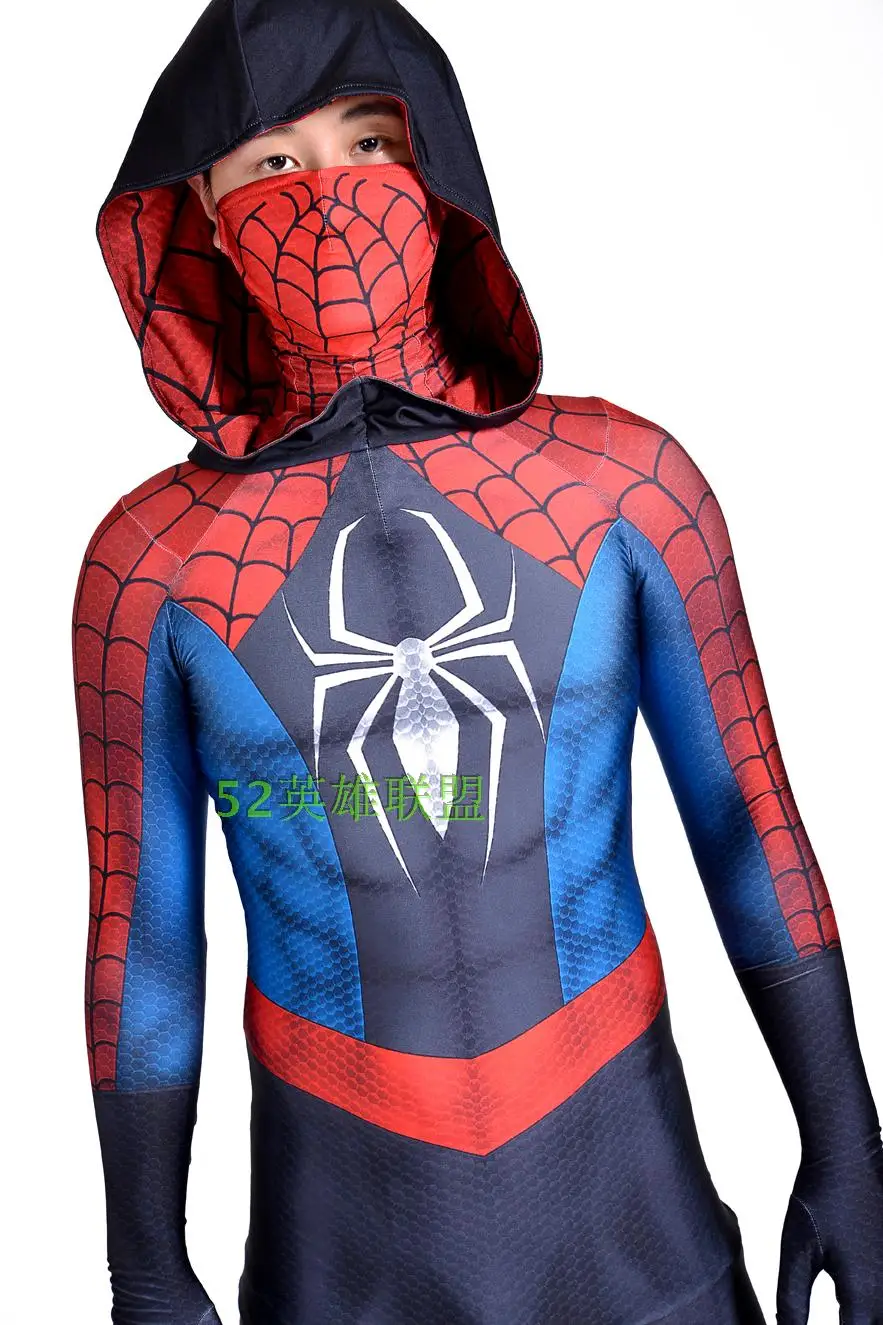 Halloween Spiderman Cosplay Zentai Suit Spandex Lycra 3d Printing Full