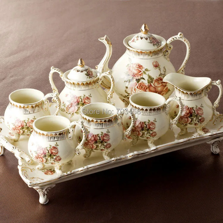 European-gold-ceramic-Coffee-set-British-high-grade-afternoon-tea-tea ...