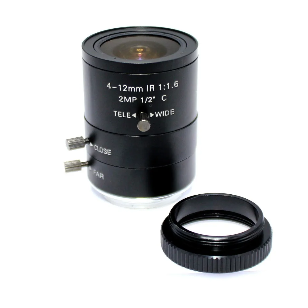 2MP 4 12mm IR LENS C Mount HD Industrial lens Vari Focal Manual Iris ...