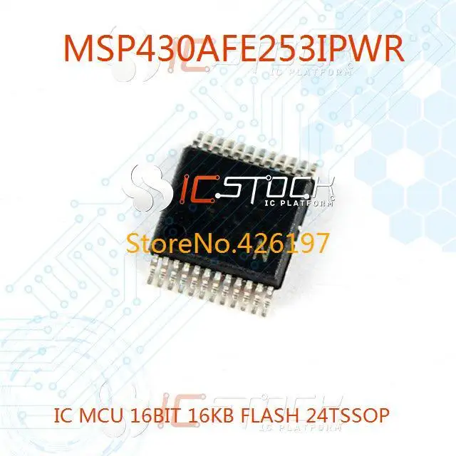 무료 배송 MSP430AFE253IPWR IC MCU 16BIT 16킬로바이트 FLASH 24 TSSOP 430AFE253 MSP430AFE253 3 개|ic 303|ic ...