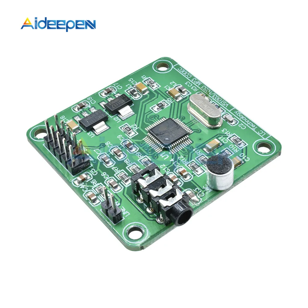 VS1053 MP3 Module Development Board w/ On Board Recording Function SPI ...