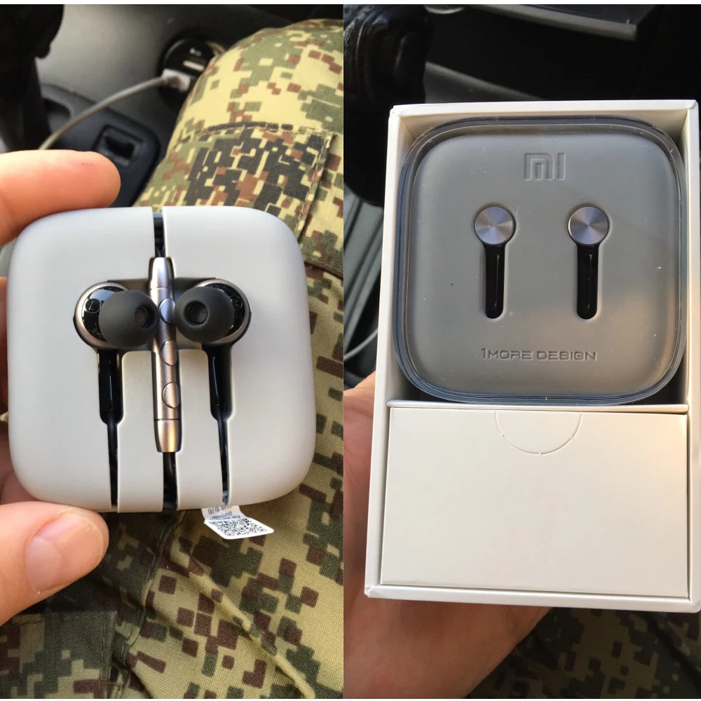 Original Xiaomi Mi Hybrid Pro Earphone Circle Iron HD Triple Unit Dual ...