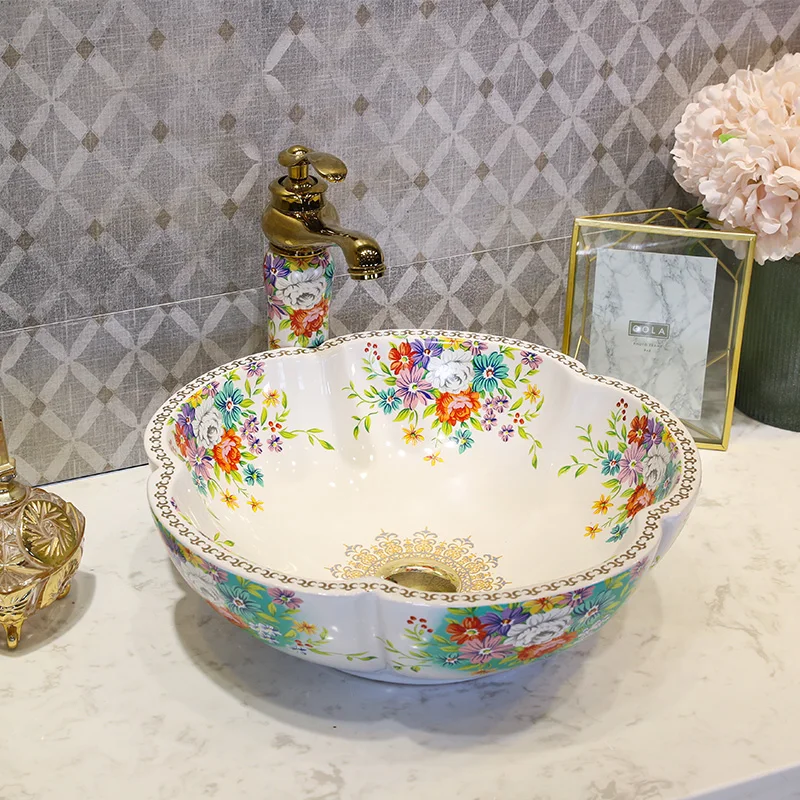 Jingdezhen Bathroom Sinks Bowl Ceramic Sink Chinese Wash Basin Ceramic ...