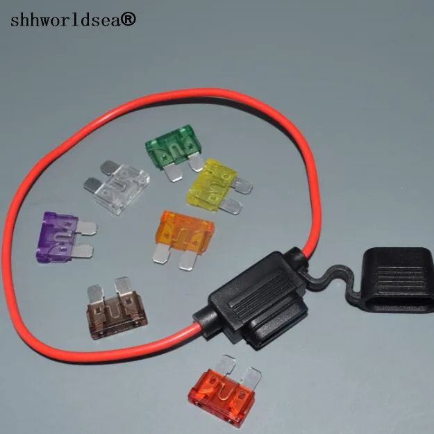 shhworldsea 16AGW 30CM auto inline mid In-Line Fuse Holder + 1pcs Fuse ...