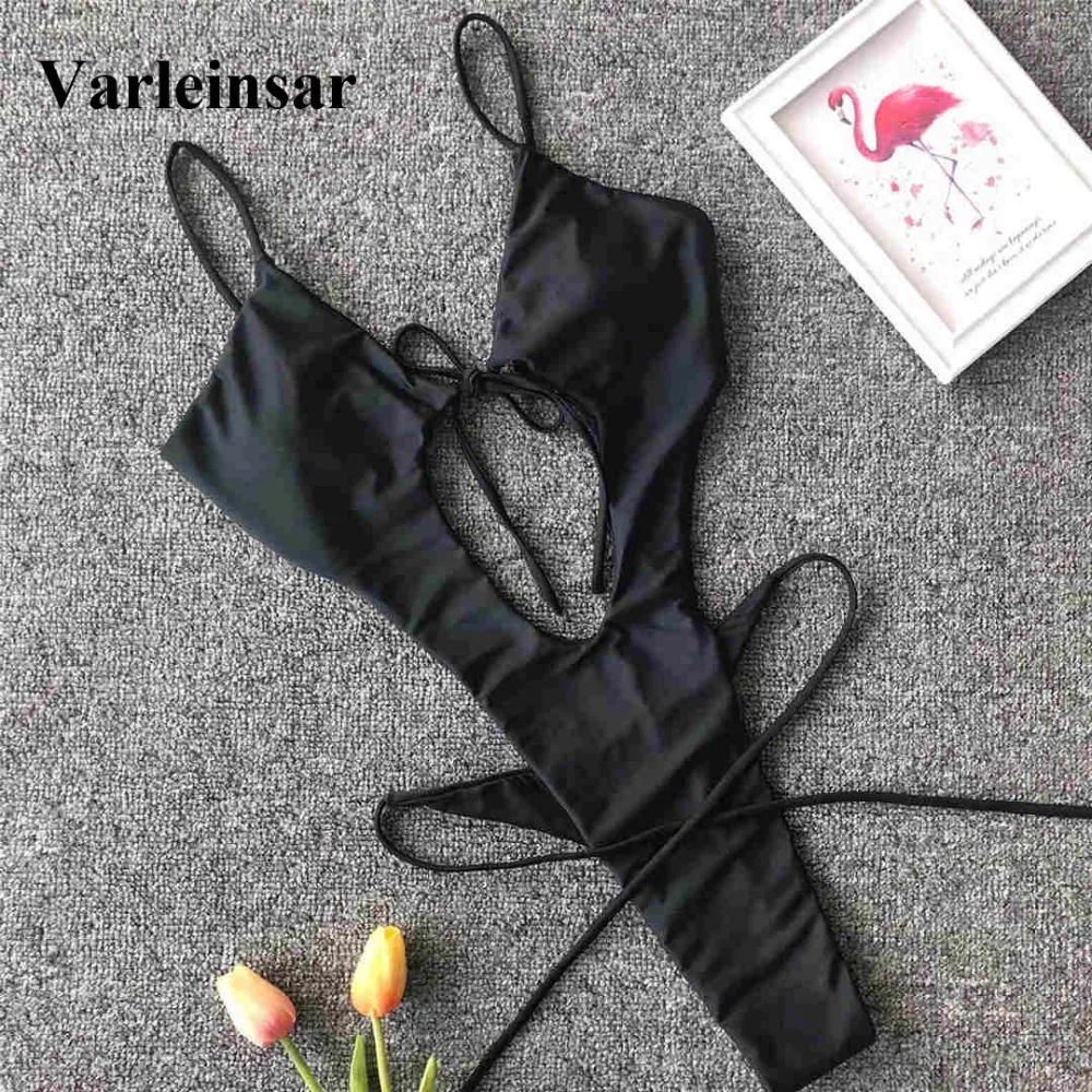 Aliexpress.com : Buy NEW 2019 Women Swimwear High Leg Cut Thong One ...