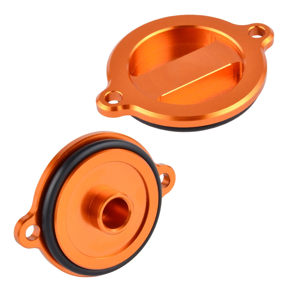 NICECNC Motorcycle Oil Filter Cover For KTM DUKE RC 125 200 390 SXF EXC ...