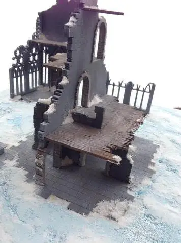 New Arrival Wooden Miniature Gothic Style Ruin As Picture ...