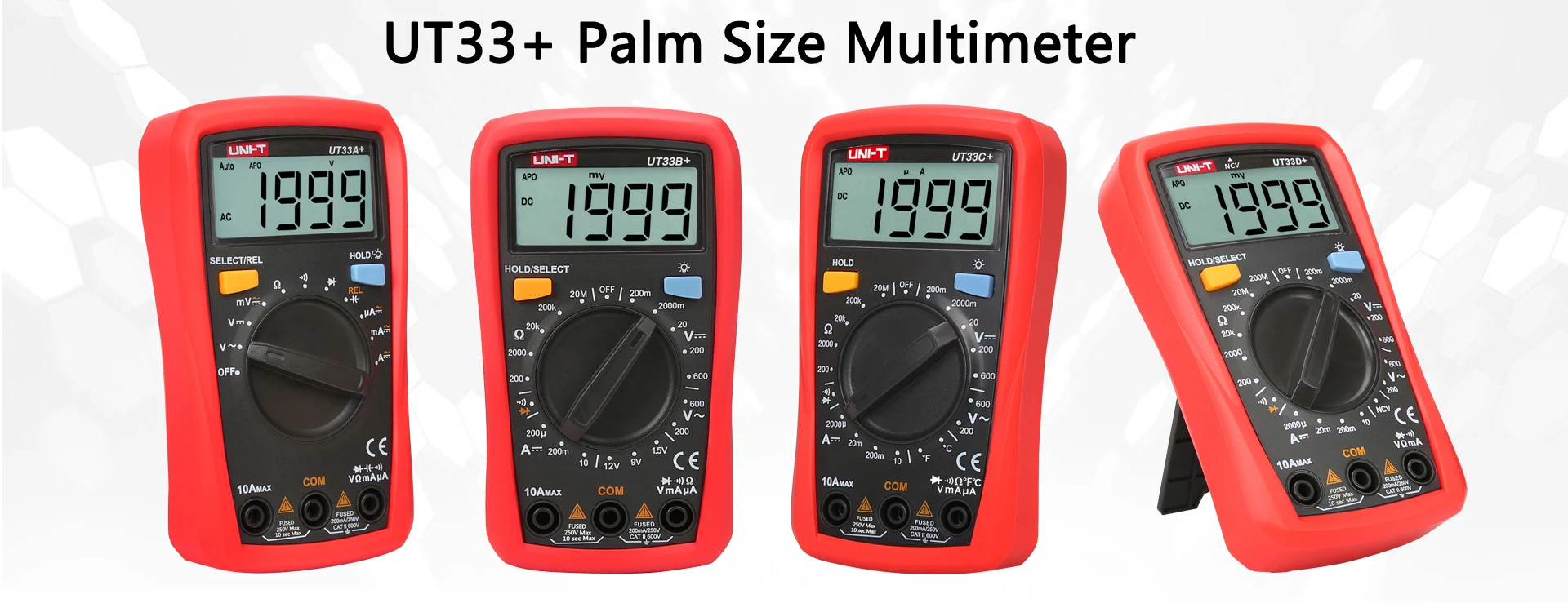 UNI-T UT33A+/UT33B+/UT33C+/UT33D+ Мультиметр | AliExpress