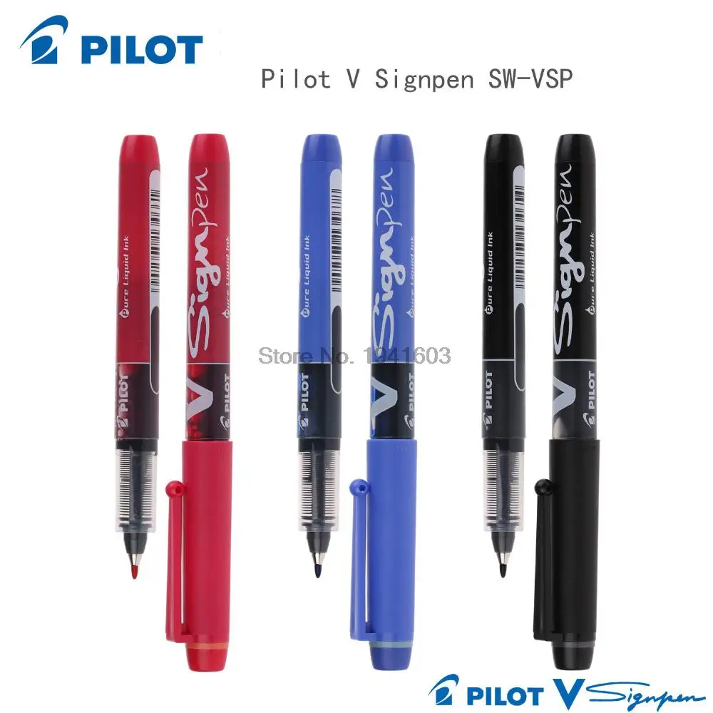 3 Pieces/lot Sign Pen 0.6mm Pilot Sw-vsp Office And School Signature ...