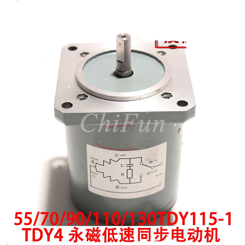 90tdy4 Permanent Magnet Low Speed Synchronous Motor 60rpm/min 50w ...