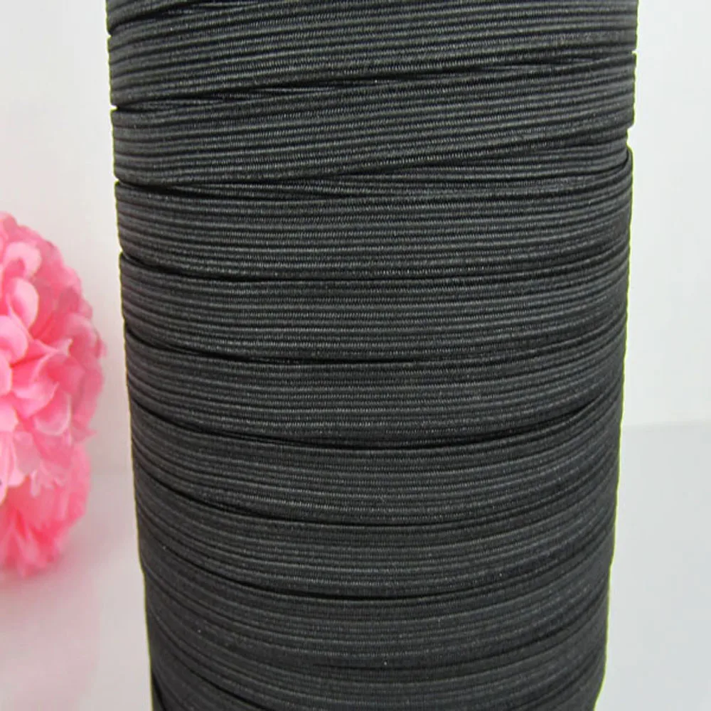 100yard Wide 1/4" Black Elastic Braided Soft Knitted Braided Elastic ...