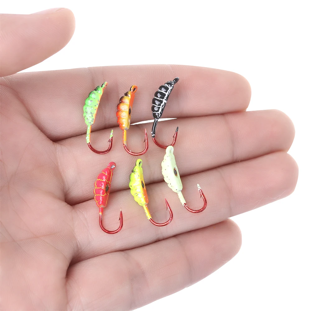 6-PCs-22mm-1-4g-Ice-Fishing-Lure-Maggot-Worm-New-Metal-Bait-Ice-Jig ...