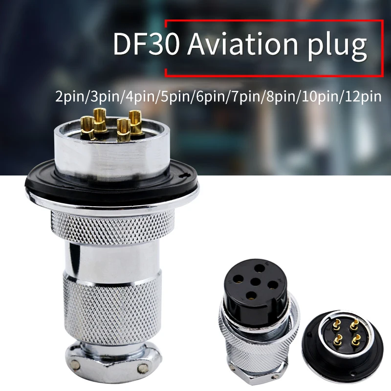 GX30 DF30 Aviation Connector Plug Socket 2 3 4 5 7 8 9 10 12 14pin ...