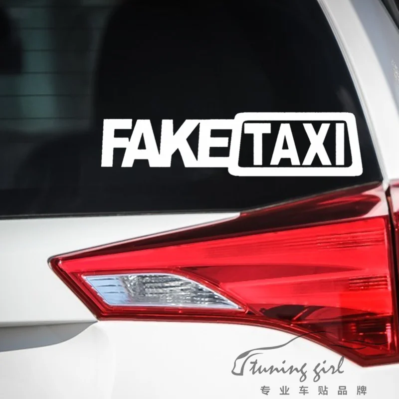 Car Stickers Fake Taxi Funny Creative Decals Laptop Tablet Auto Tuning ...