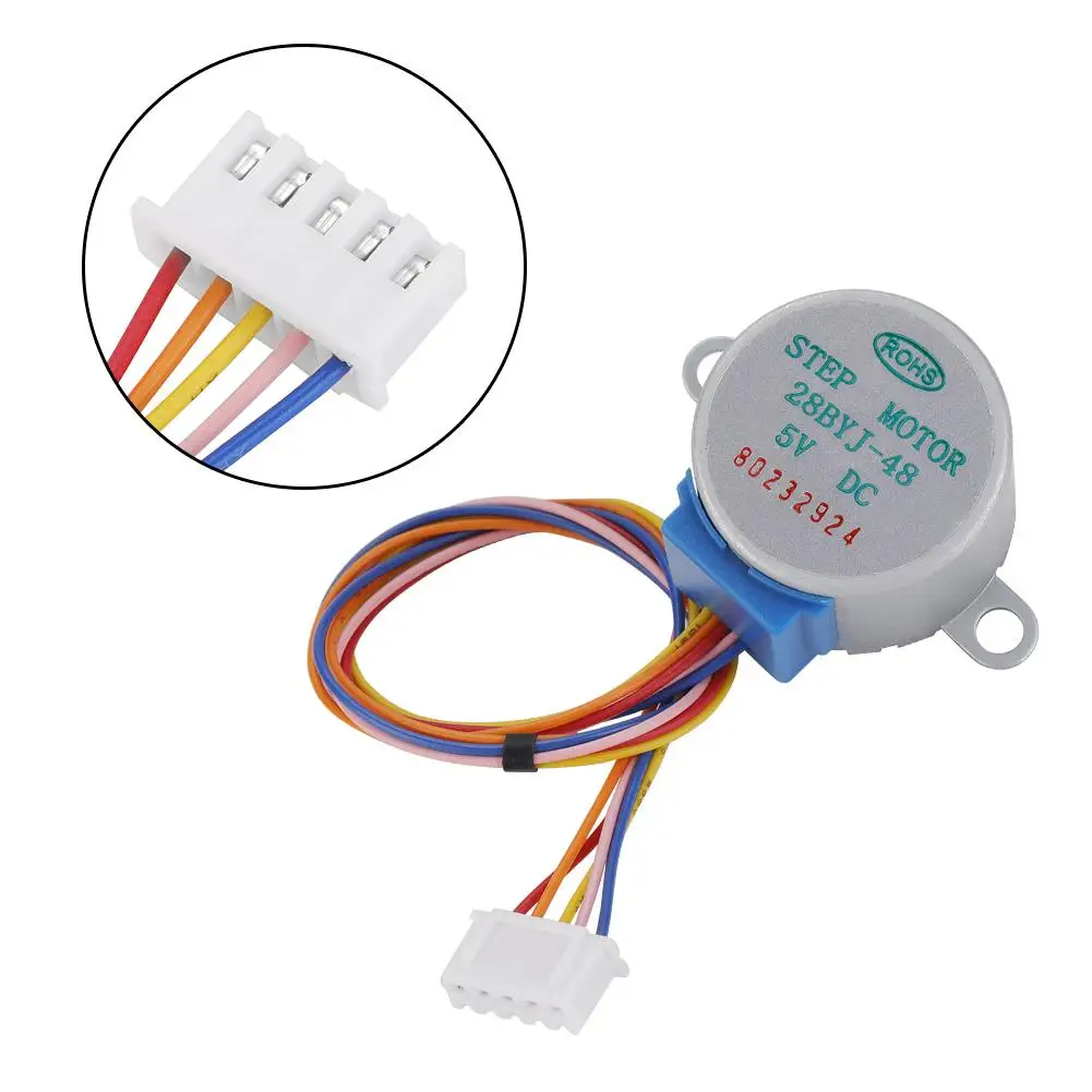 5pcs/set Dc Stepper Motor Motor De Passo 5v 4-phase 5-wire Stepper Step ...