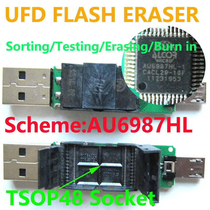 Tsop48 Flash Eraser,support Package Tsop48-pin,au6987hl Ufd Controller ...