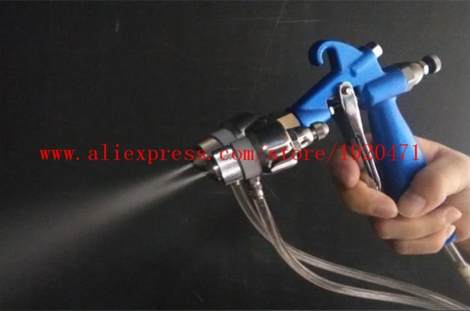 Chrome Two Head Spray Gun Silver Plating Paint Gun Dual Double Head ...