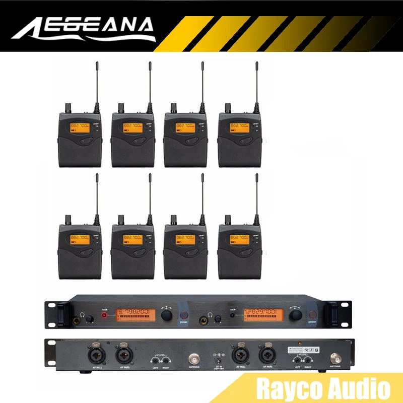 듀얼 채널 송신기 + 8 수신기 무선 이어 모니터 시스템/귀 모니터링 sr 2050 iem sr2050 2000 iem|sr 2050 iem|sr 2050 iem ...