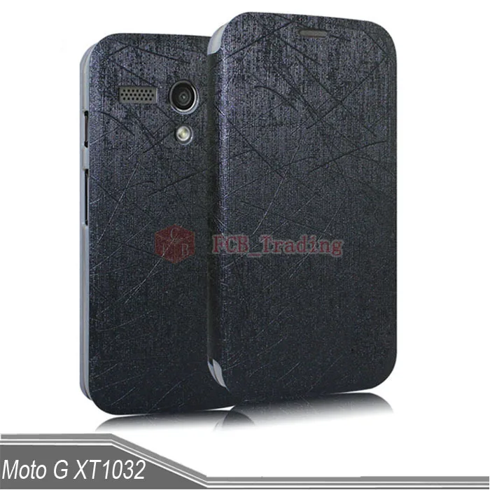 Flip Leather Case Cover for Motorola Moto G XT1028 XT1032 XT1033 4G LTE (XT1039 XT1042 XT1045 ...