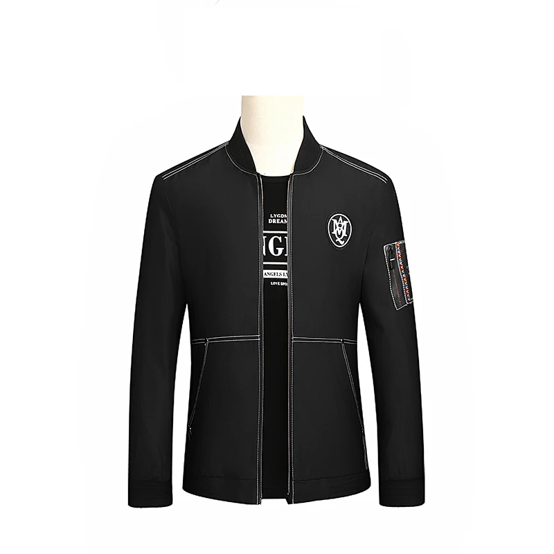 9XL 8XL 7XL Autumn fat XL double sided jacket collar young men casual ...