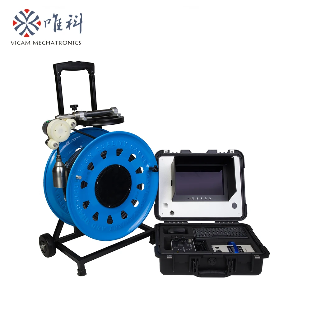 200m underwater inspection camera system with 55mm camera head ...