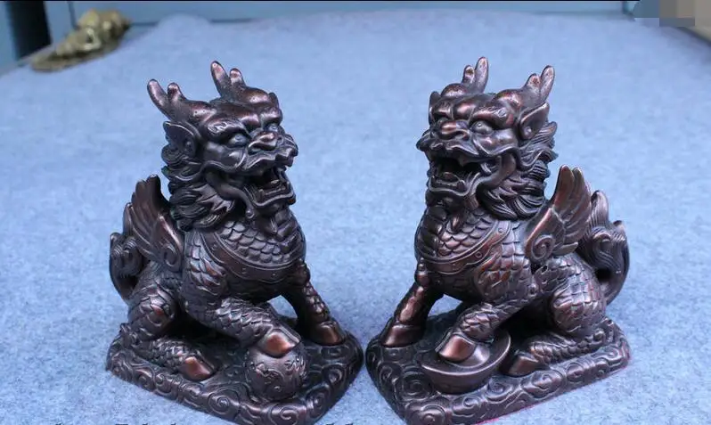 Vintage Chinese Dragon Foo Dog Figurine Sculpture Figurines Art ...