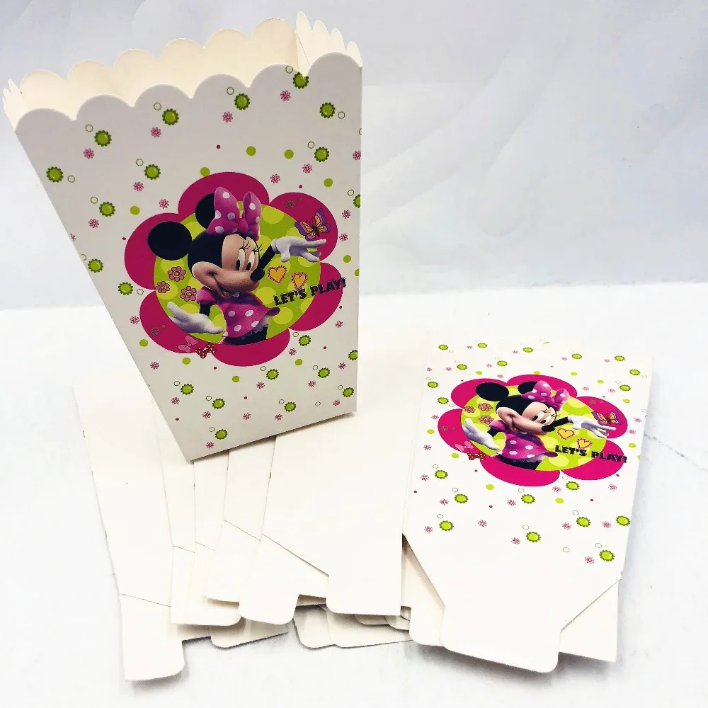 Party & Gifting Popcorn Boxes, Minnie Mouse Popcorn Boxes Minnie Mouse ...