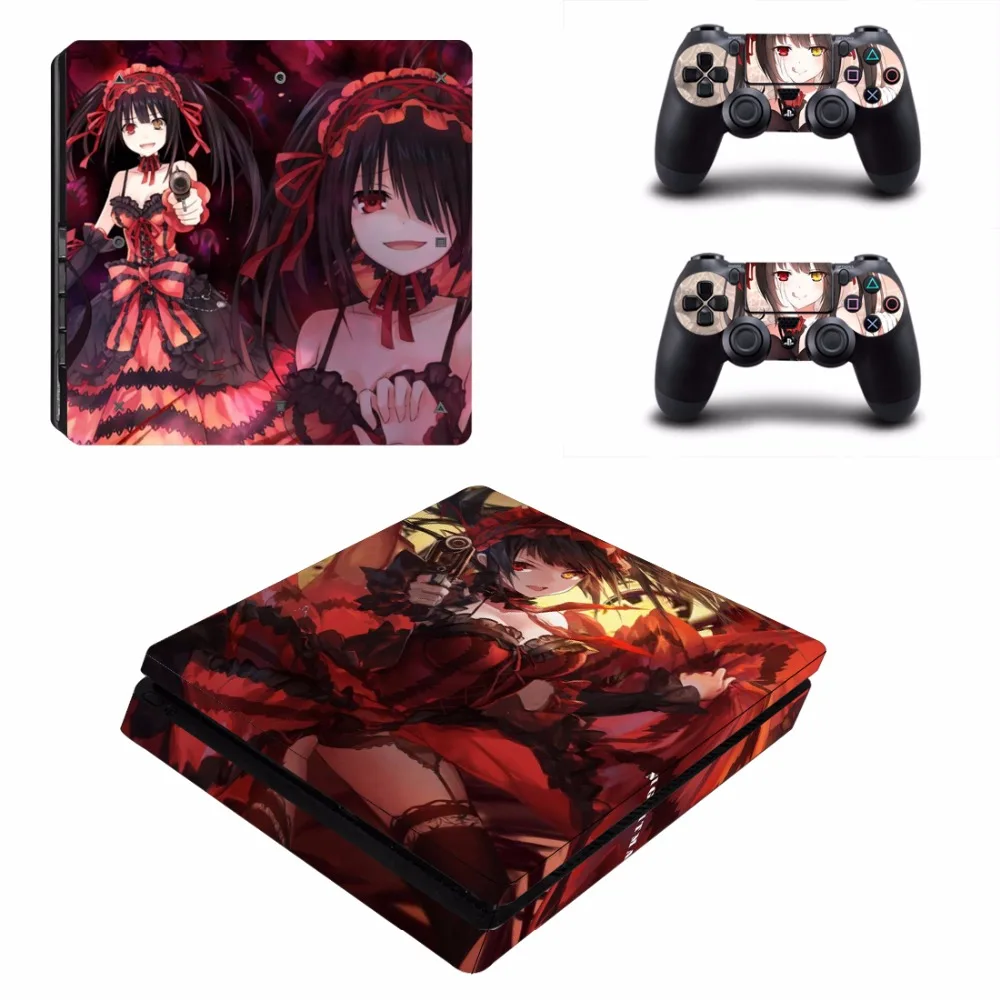 Tokisaki Kurumi Hatsune Miku PS4 Slim Skin Sticker and Controller Skins ...