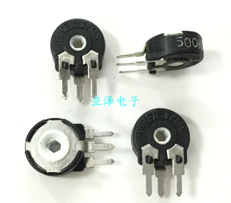 5PCS/LOT PIHER fine adjustable potentiometer PT10 500K vertical ...